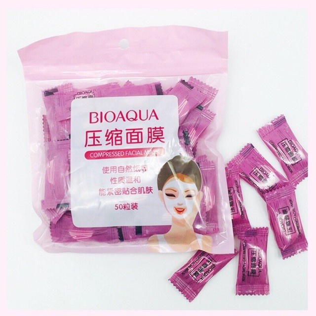 Jual Bioaqua sheet mask kertas masker compressed mask | Shopee Indonesia