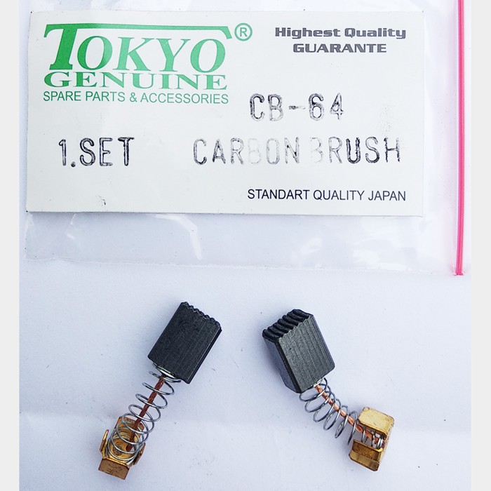 Jual Carbon Brush CB64 Kul Spul Bostel Arang CB 64 (Harga 5 Set) | Shopee Indonesia