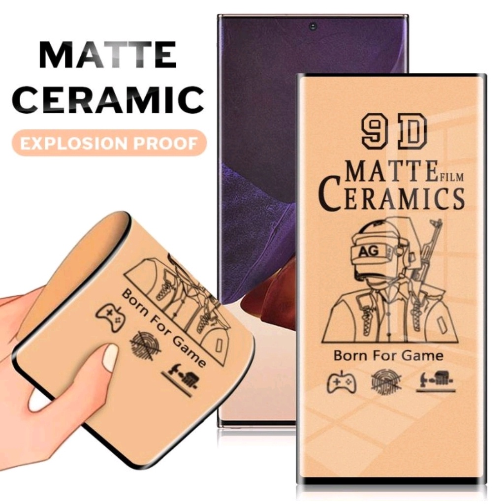 Jual Matte Ceramic Screen protector Samsung Note 8 9 10 20 ULTRA S8 S9 ...