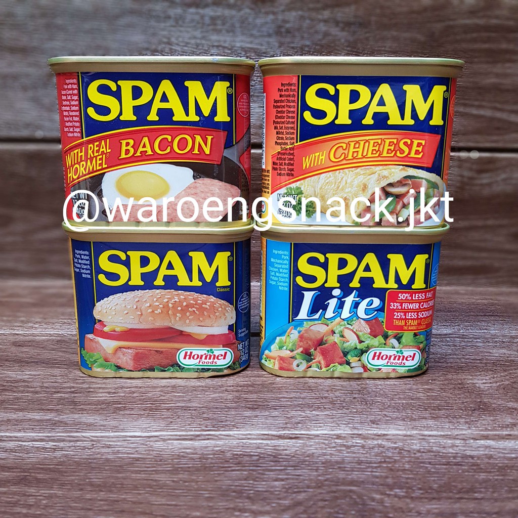 Jual HORMEL SPAM USA 5 VARIANTS | LUNCHEON MEAT NON HALAL | Shopee ...