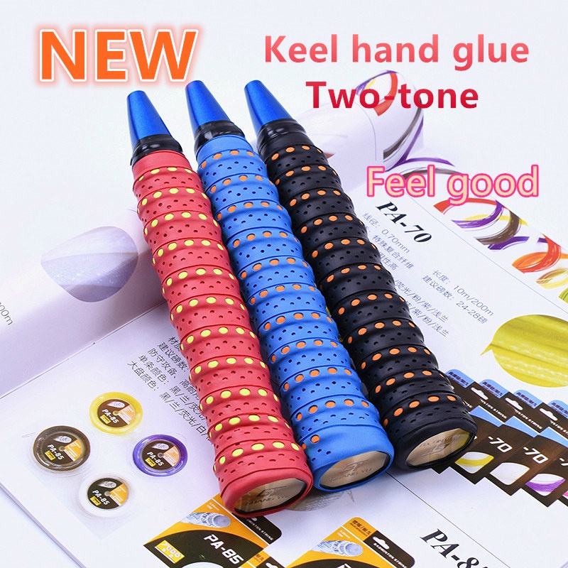 Jual TANLE pegangan raket bulutangkis dua warna berongga keel raket ...