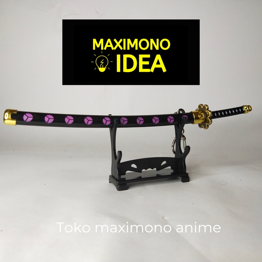 Jual Gantungan kunci Pedang Roronoa zoro Shusui anime one piece ukuran ...