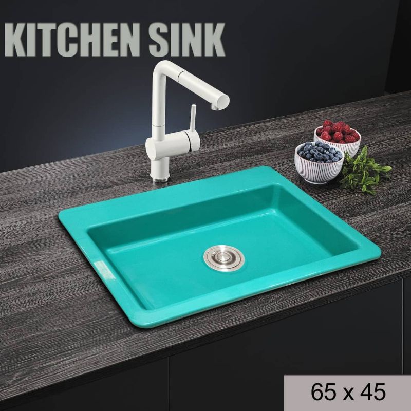 Jual wastafel cuci piring model ruby/ kitchen sink fiber glass / tempat ...