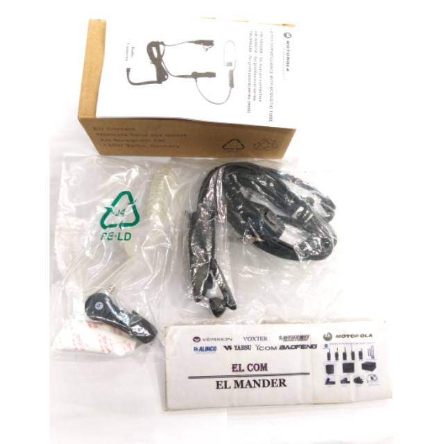 Jual EARPHONE HANDSFREE FBI HT MOTOROLA GP 338 GP 328 ATS 2500 ORIGINAL ...