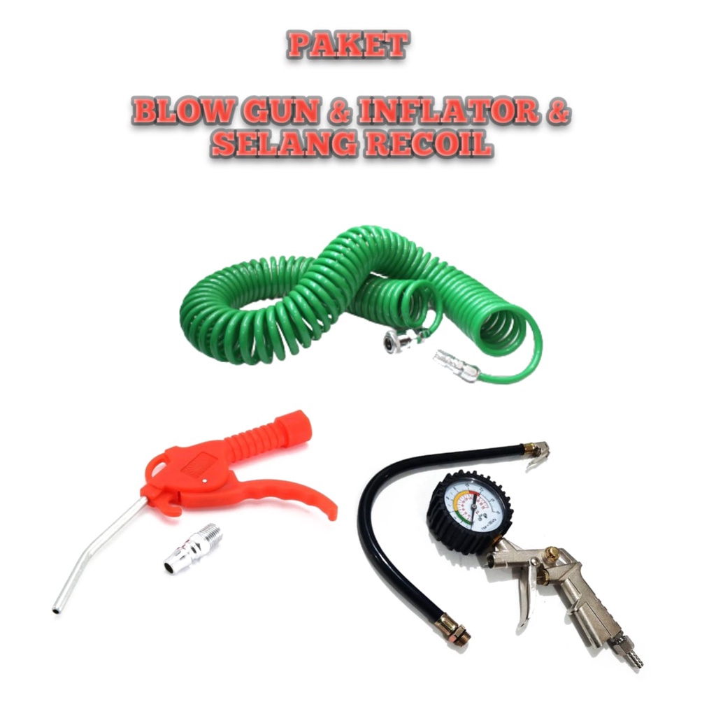 Jual PAKET HEMAT 3 ITEM Semprotan Angin Plastik Air Blow Gun Model ...
