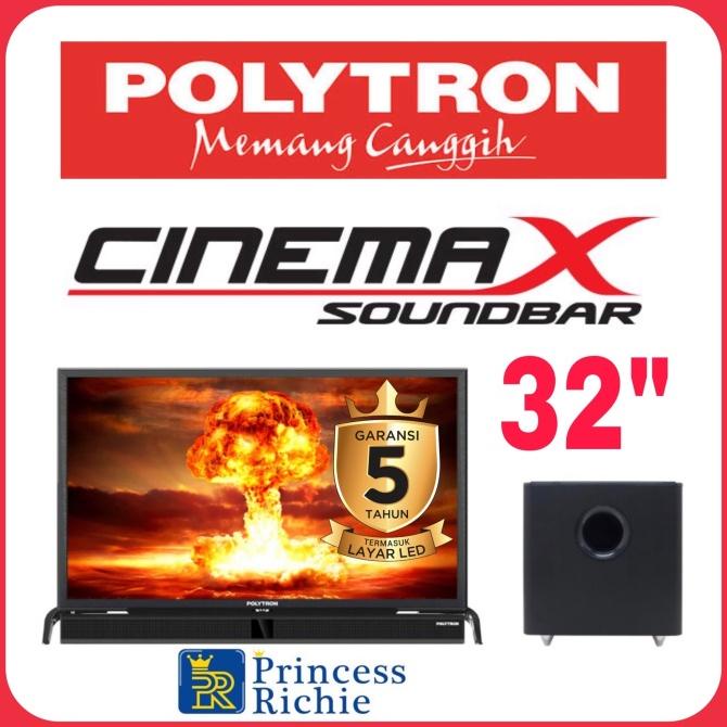Jual Led Tv Polytron 32 Inch Dengan Soundbar Subwoofer | Shopee Indonesia