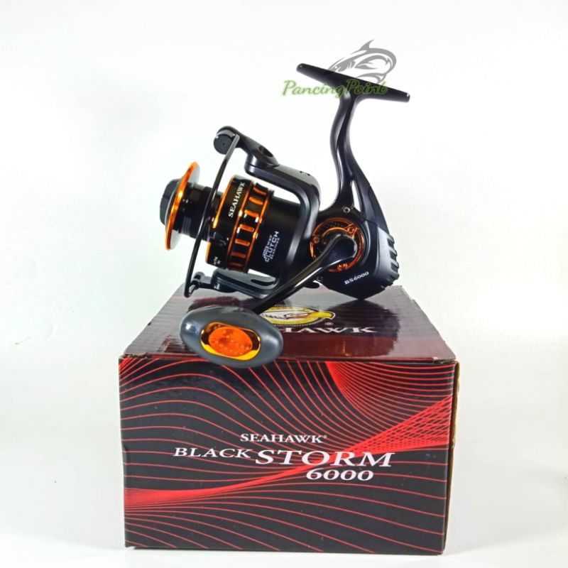 Jual Reel Seahawk Black Storm 6000 Power Handle | Shopee Indonesia