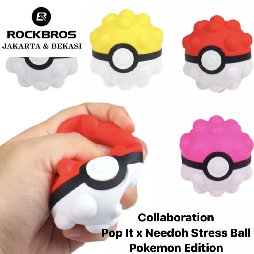 Jual Pop It Needoh Stress Ball Bola 3D Pokemon Edition Mainan Anak ...