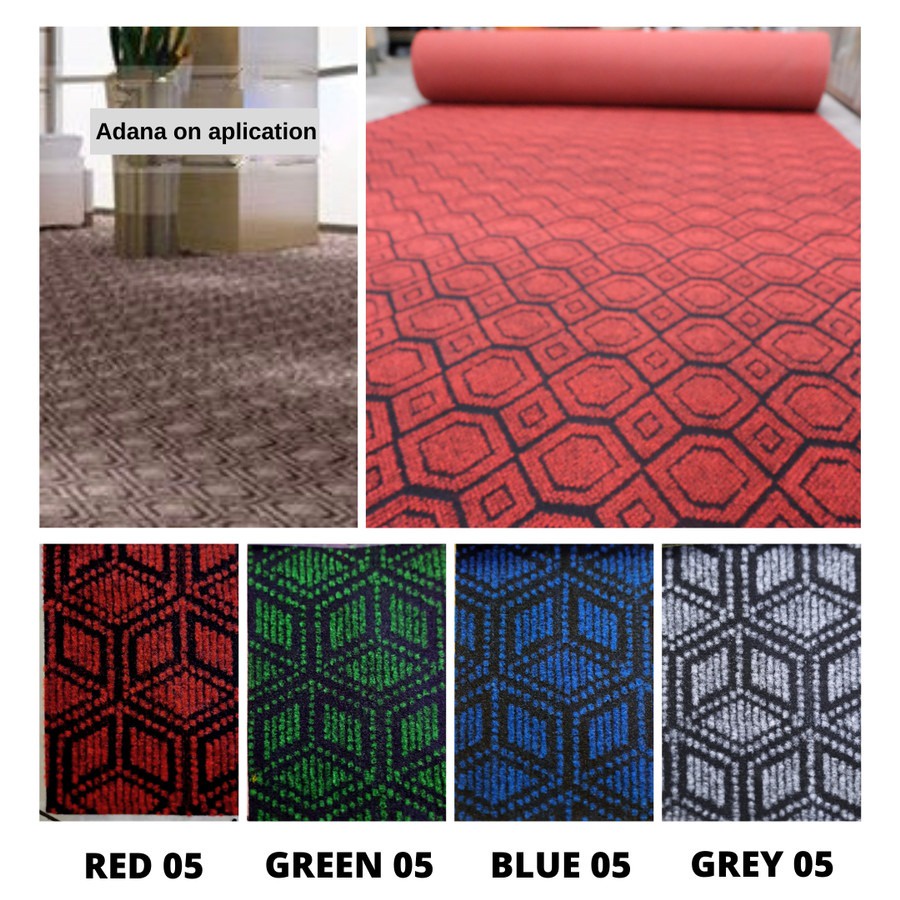 Jual Karpet Bludru 25 meter X 2 meter [ROLL] Bulu Motif Adana Tebal ...