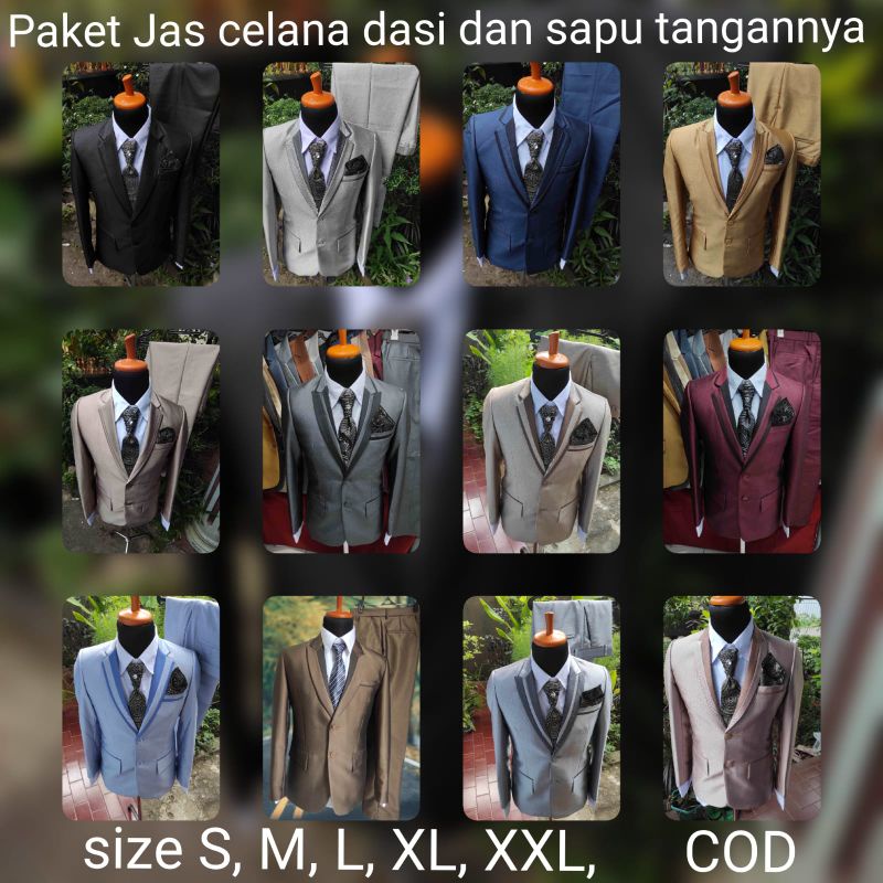 Jual 1 stel jas wedding jaz kantor jas nikah jaz pngantin jas wisuda ...