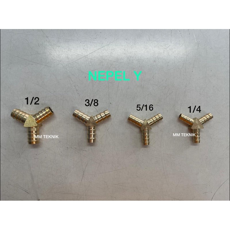 Jual NEPEL Y KUNINGAN LENGKAP SEMUA UKURAN NEPEL KUNINGAN | Shopee ...