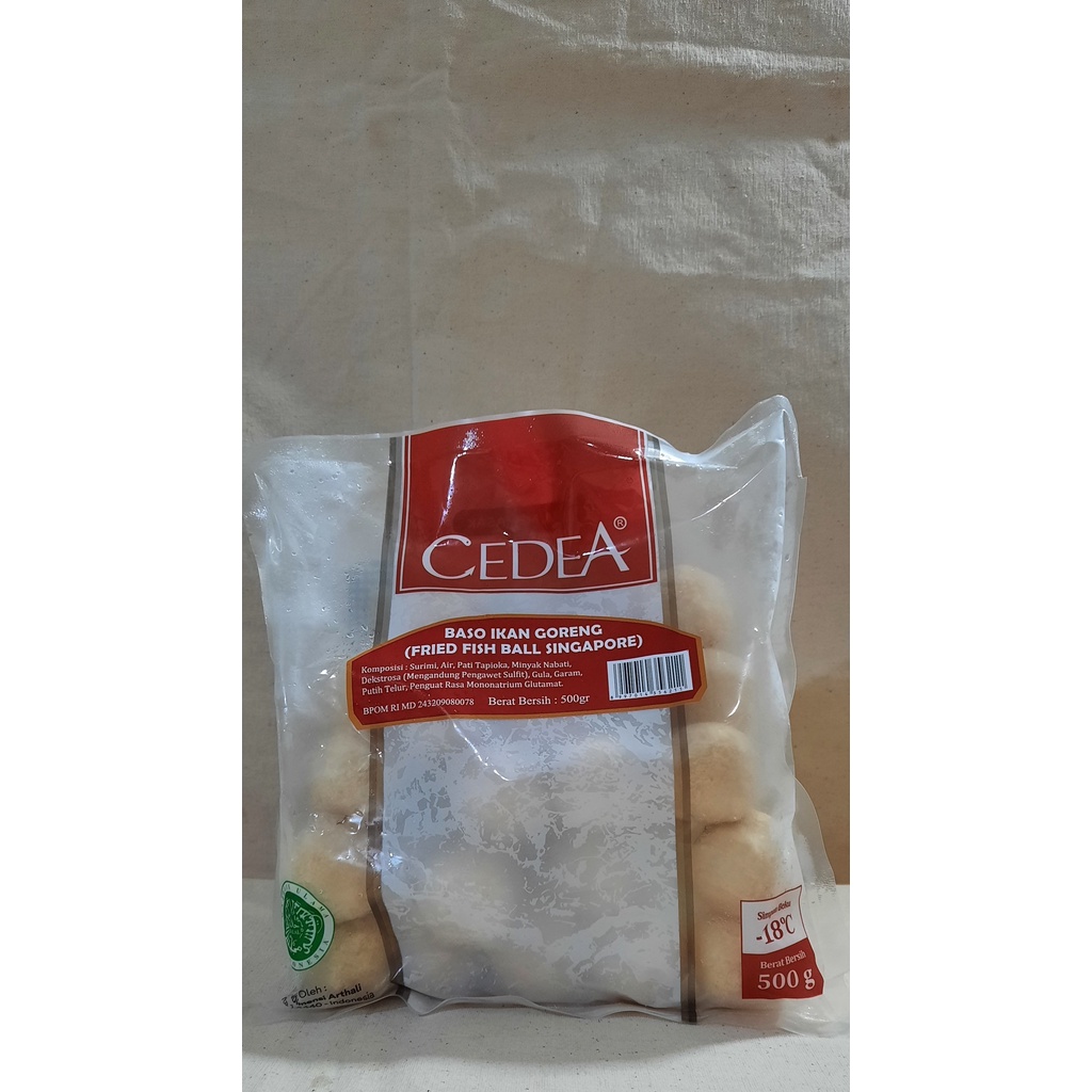 Jual Fried Fish Ball Baso Ikan Goreng Cedea 500Gr (isi 25 PCS) | Shopee ...