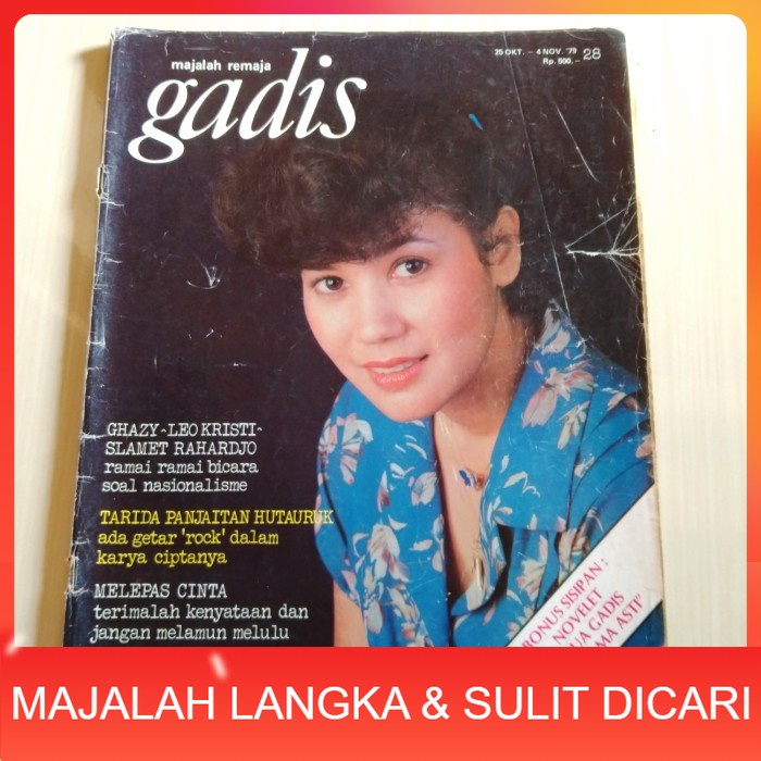 Jual Majalah GADIS No.28 Nov 1979 LETIZIA + BONUS Langka | Shopee Indonesia