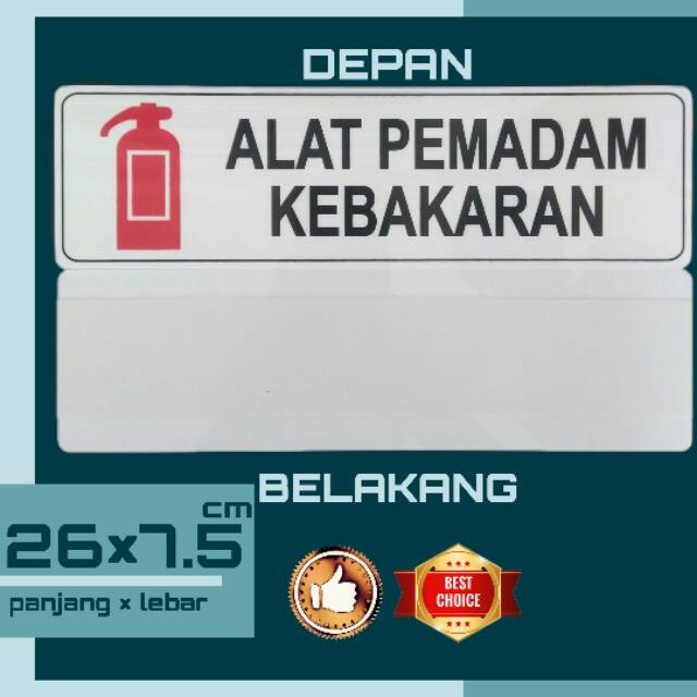Jual Sign board Acrylic alat pemadam kebakaran, papan tempel akrilik ...