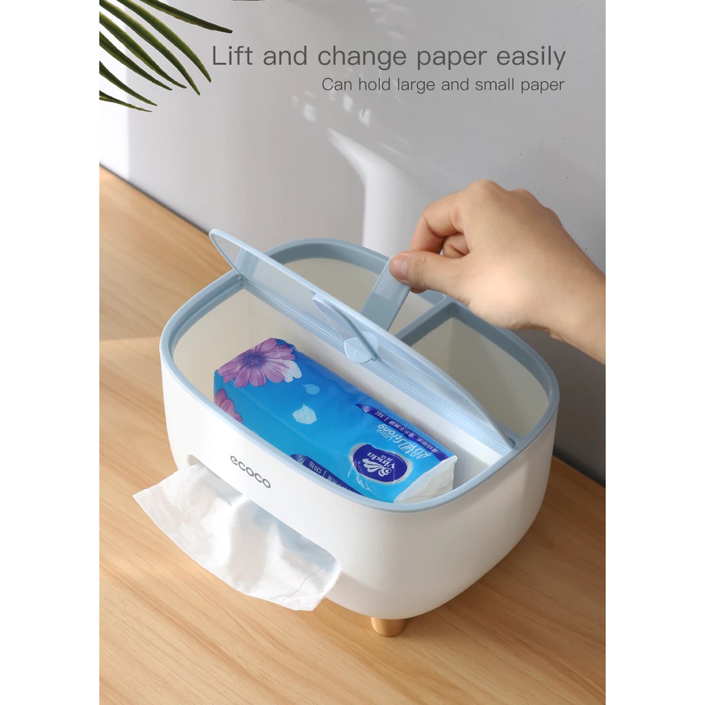 Jual Ecoco Desktop Tissue Box Anti Skid - Kotak Tempat tissue meja ...