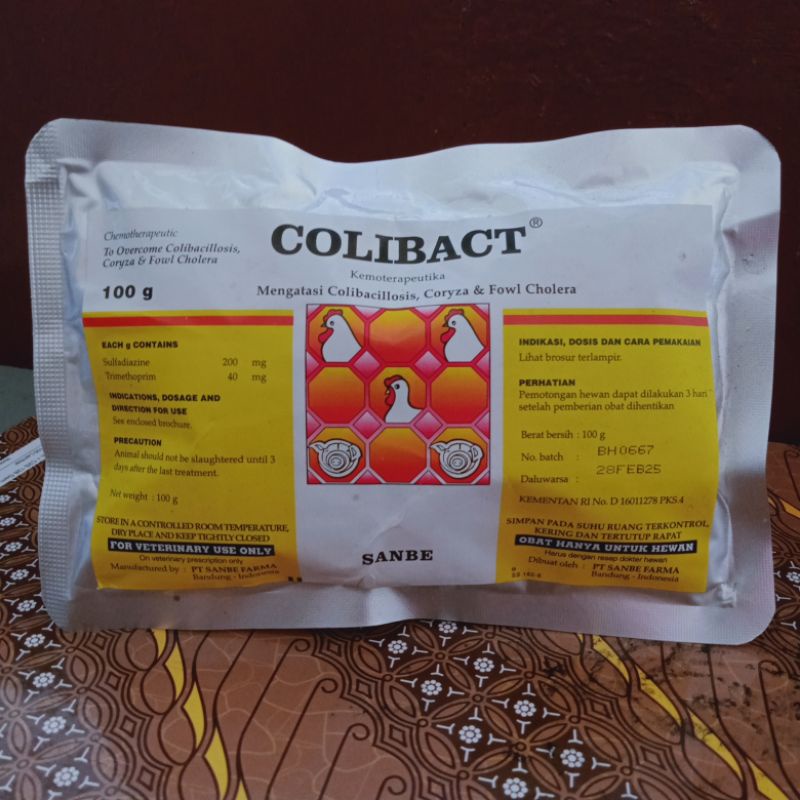 Jual COLIBACT 100 gram - Coliballosis, Snot/Coryza, CRD, dll. | Shopee ...