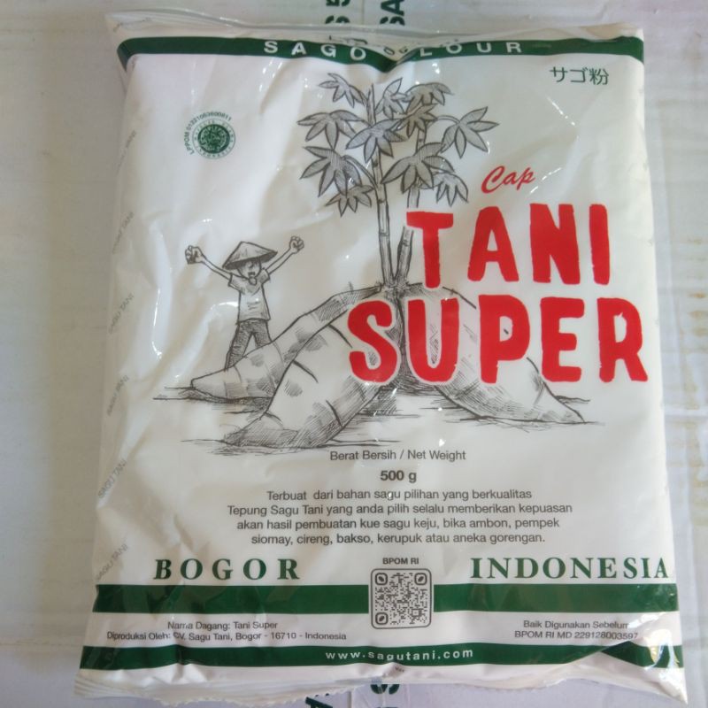 Jual Tepung Sagu Tani Super - Super Premium Cap: TANI SUPER 500Grm ...