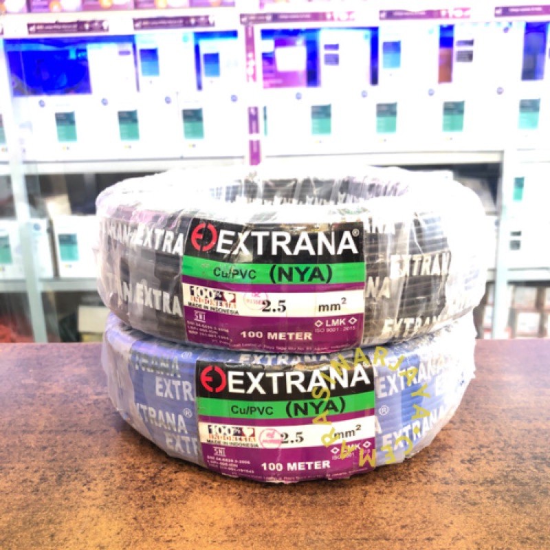 Jual Kabel Listrik Tunggal NYA 2.5mm EXTRANA 100 Meter | Shopee Indonesia