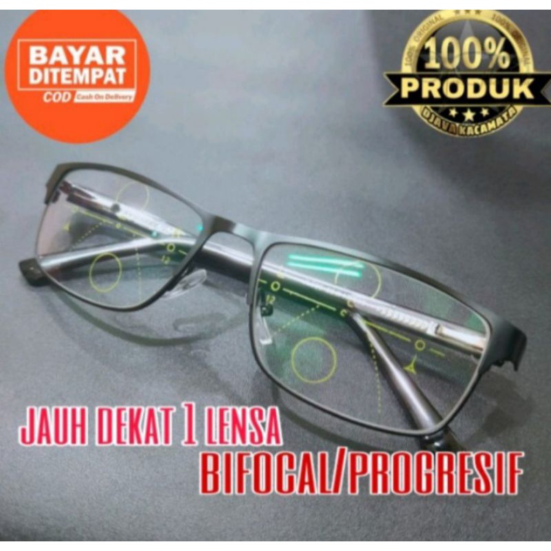 Jual Kacamata progresif photochromic 2 fungsi baca dan jalan lensa ...