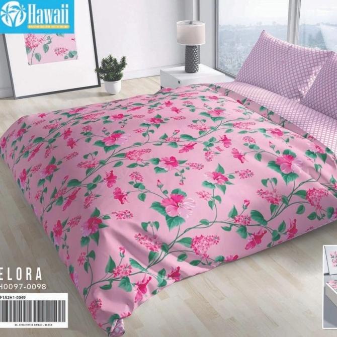Jual Set Bed Cover Murah Merk Hawaii By My Love Group 180X200(Bunga ...