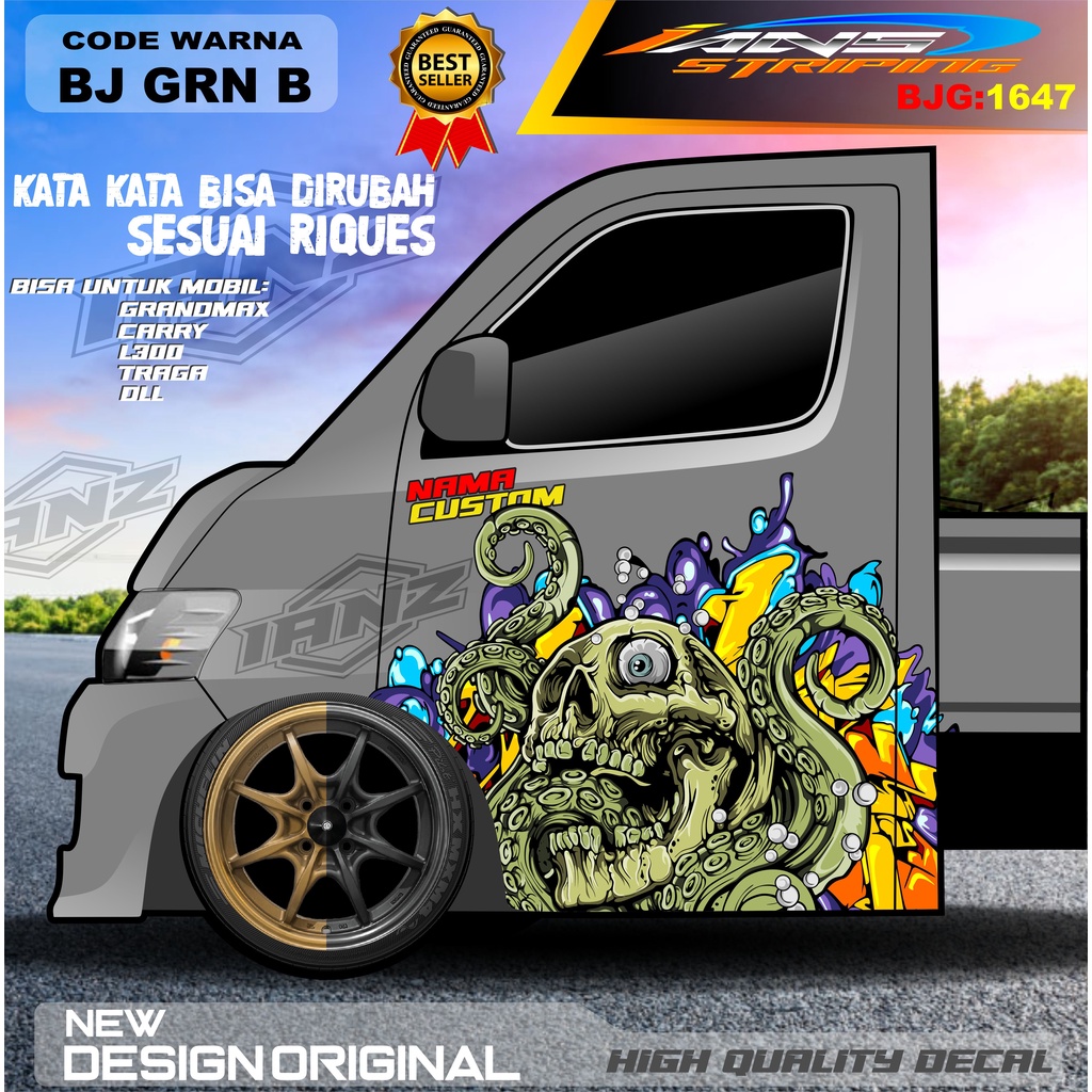 Jual STIKER VARIASI PINTU CARRY PICK UP / DECAL PINTU TRAGA GRANMAX ...