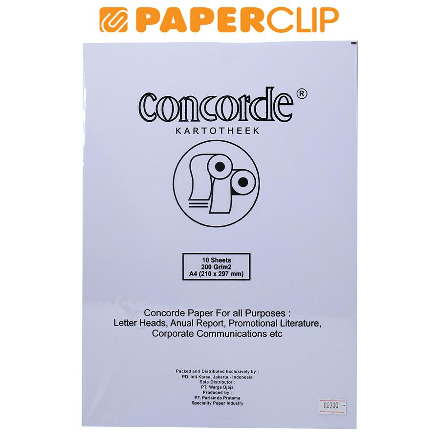 Jual KERTAS COVER A4 KARTOTHEEK CONCORDE 80300 200 ISI 10 | Shopee ...