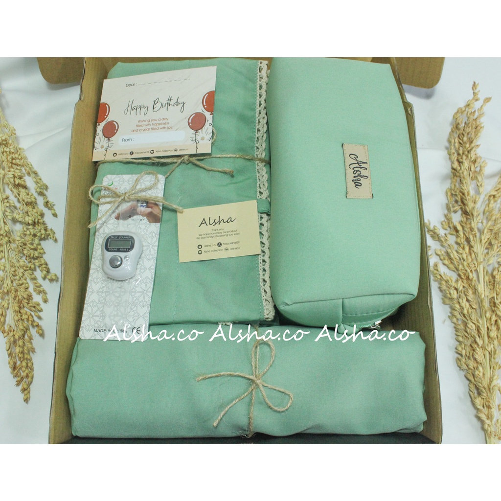 Jual Hampers Mukena/Gift Box/Kado Alat Solat Mukenah 2 in 1 Pouch ...