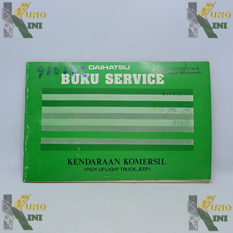 Jual BUKU SERVICE DAIHATSU KENDARAAN KOMERSIL (PICK UP, LIGHT TRUCK ...
