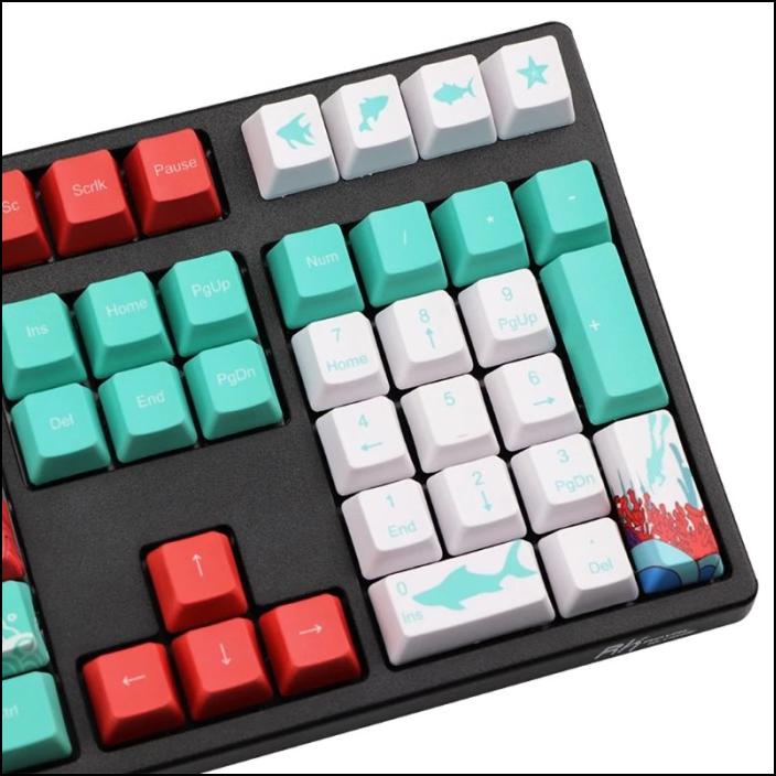 Jual KEYCAPS PBT UKIYO-E WAVE JAPANESE ALFABET DYE-SUBLIMATION OEM ...