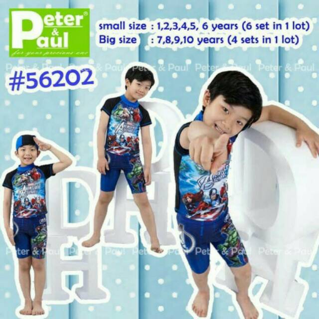 Jual PIPO 56202 - Baju Renang Import 3in1 Avengers | Shopee Indonesia
