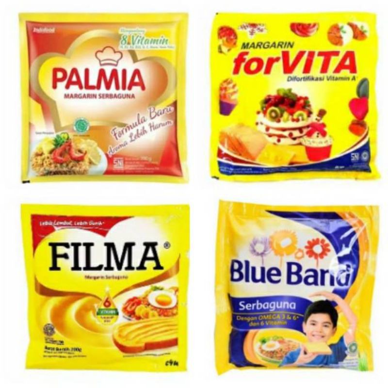 Jual MARGARIN BLUE BAND 200GR | MENTEGA FORVITA FILMA 200 GRAM | Shopee ...