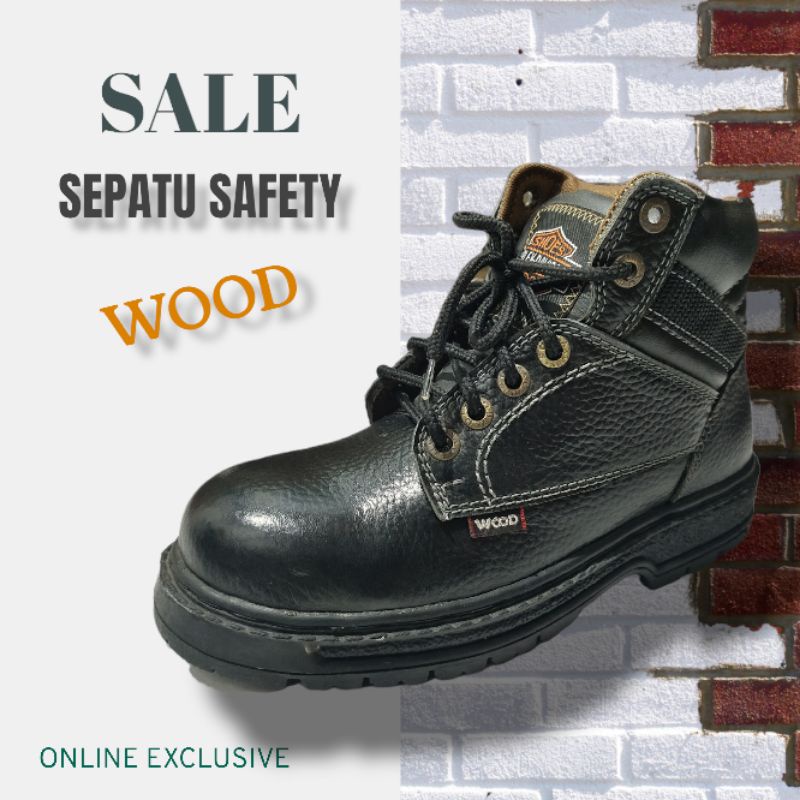 Jual Sepatu Safety Pria Wood | Shopee Indonesia
