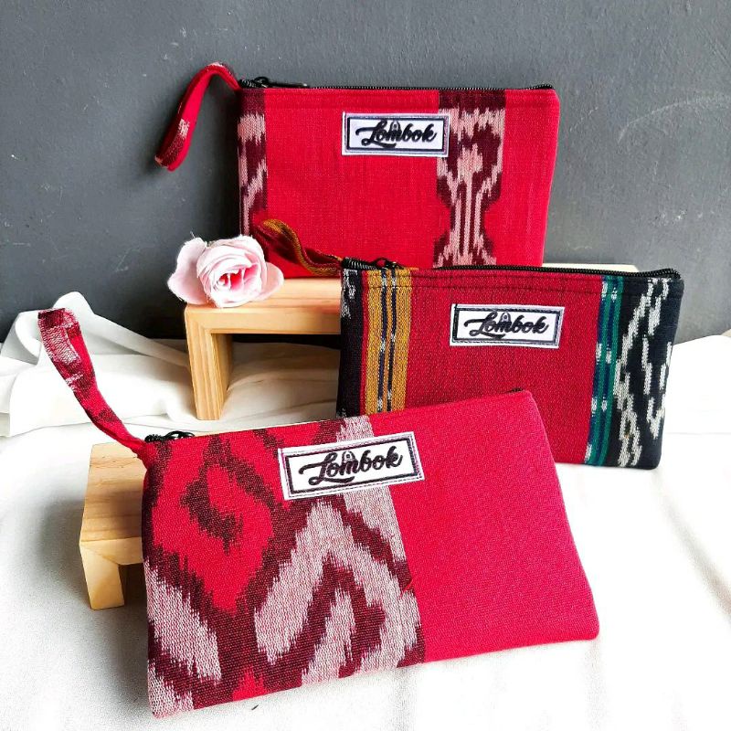Jual Tenun Dompet TIPIS Pouch Tenun Lombok | Shopee Indonesia