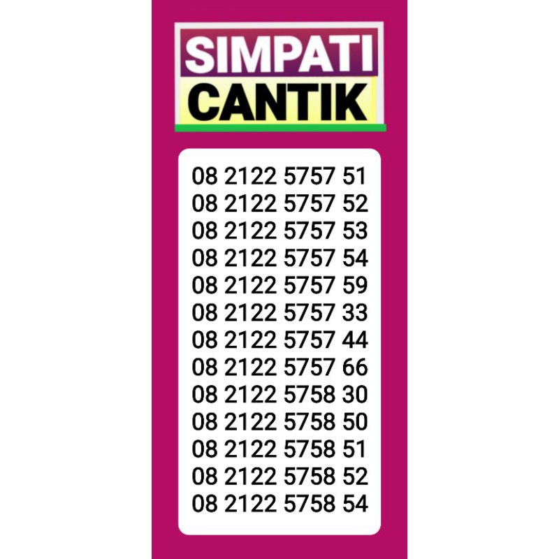 Jual Perdana Simpati CANTIK | Shopee Indonesia