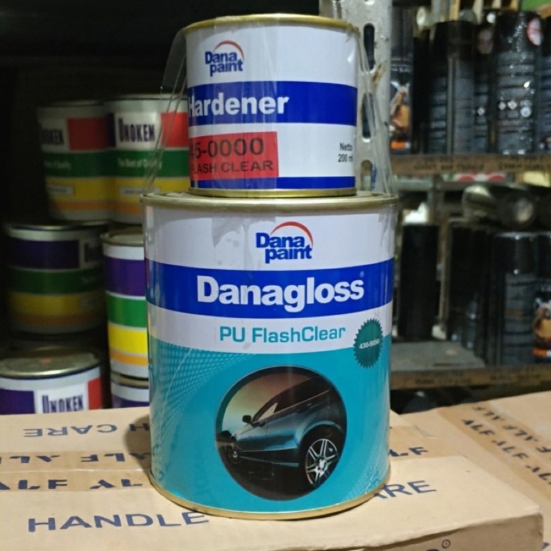 Jual Pernis Vernish Danagloss PU Flashclear 1 Liter set | Shopee Indonesia