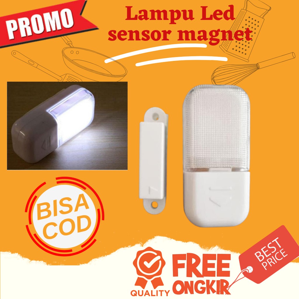 Jual LAMPU LED OTOMATIS Sensor Magnet Otomatis Lampu Lemari Lampu Laci ...