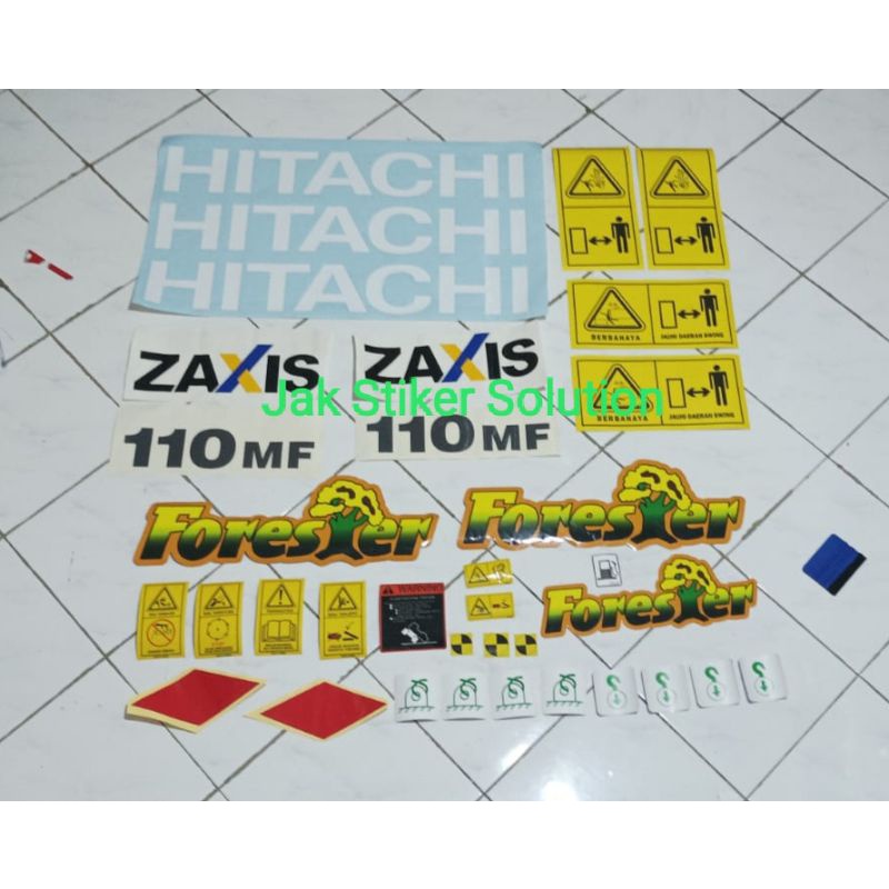 Jual Stiker Excavator Hitachi 110MF Zaxis Sticker Alat berat | Shopee ...