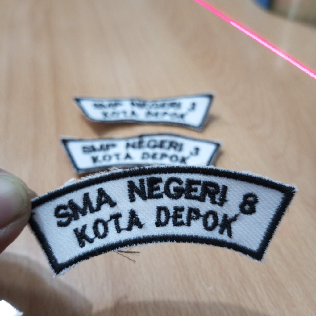 Jual Bet Emblem Badge Bordir Lokasi Nama Sekolah SD SMP SMA | Shopee ...