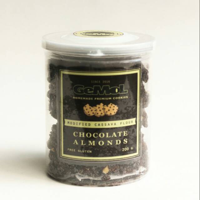 Jual Cookies Mocaf Coklat Almond 200gram Camilan Kue Kering Kukis ...