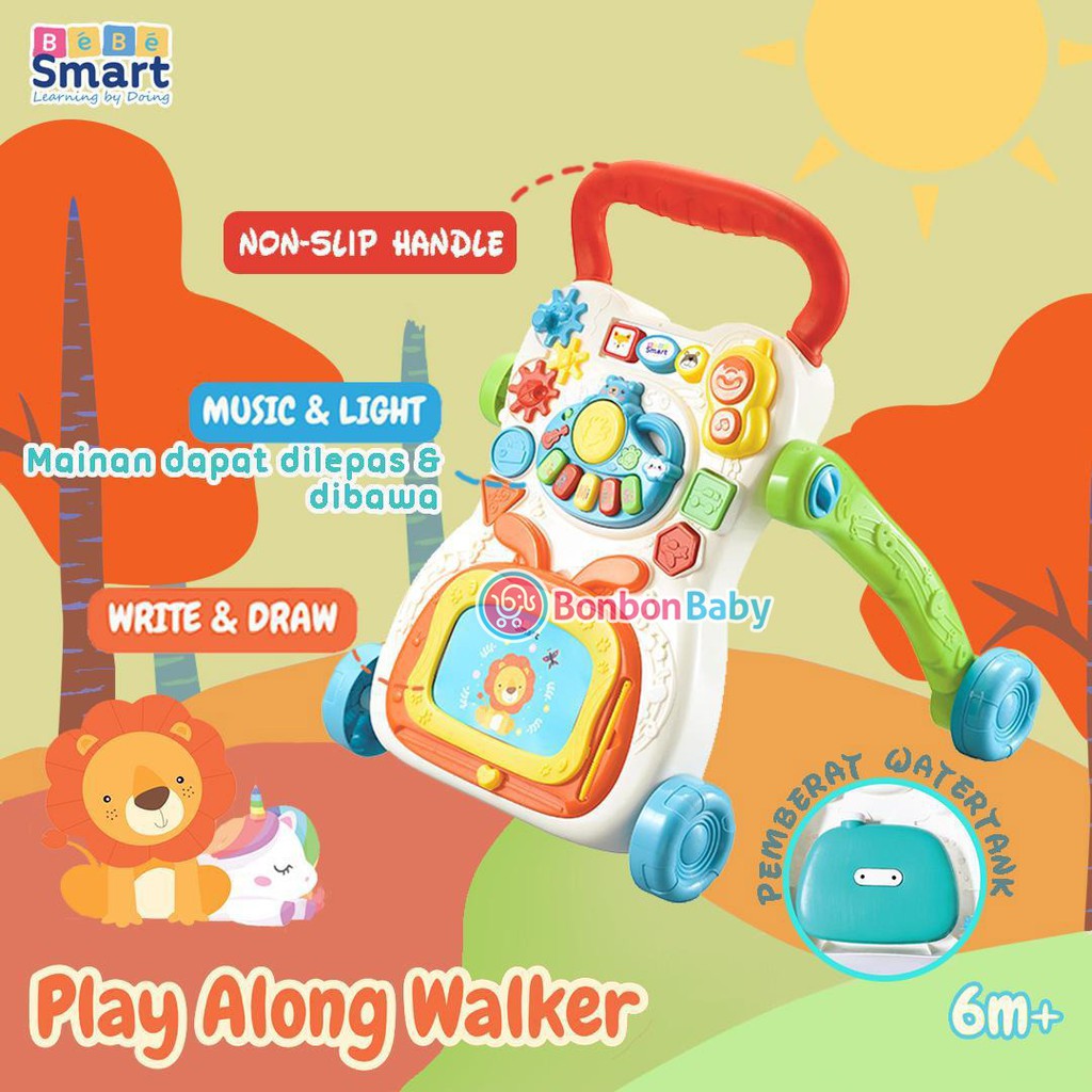Jual Push Baby walker Bebe Smart Play Along Walker Baby walker | Shopee ...