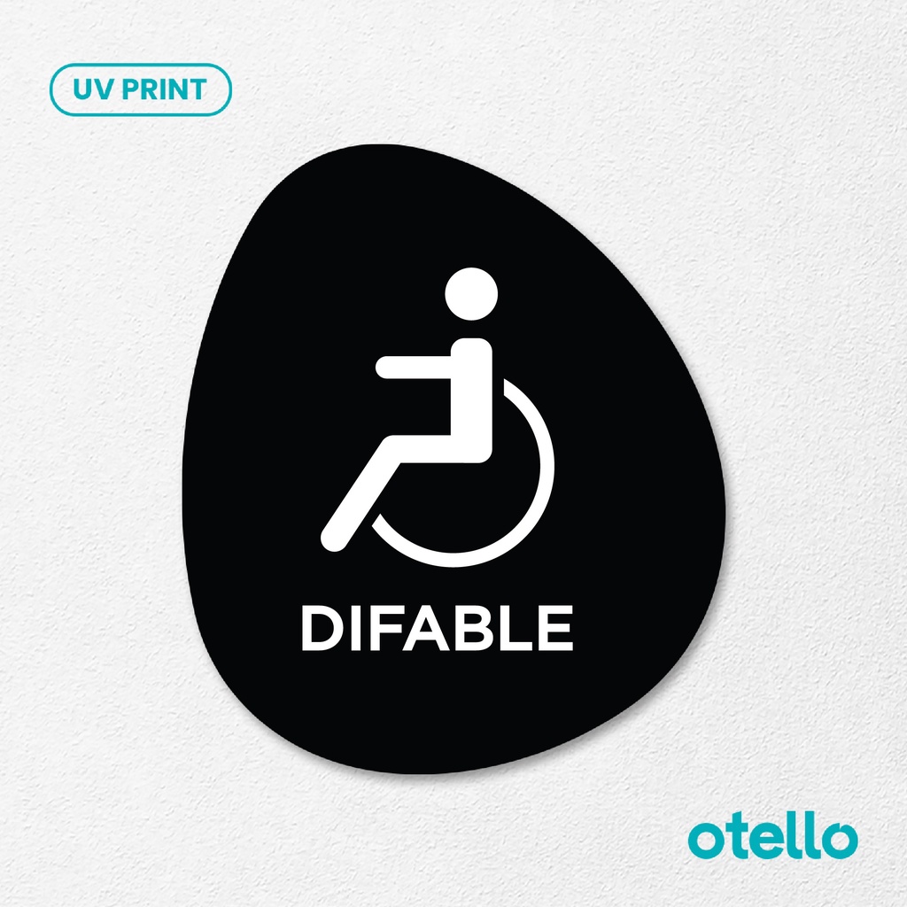 Jual Difable Sign Board Akrilik Tempel Signage Dinding Papan Label ...