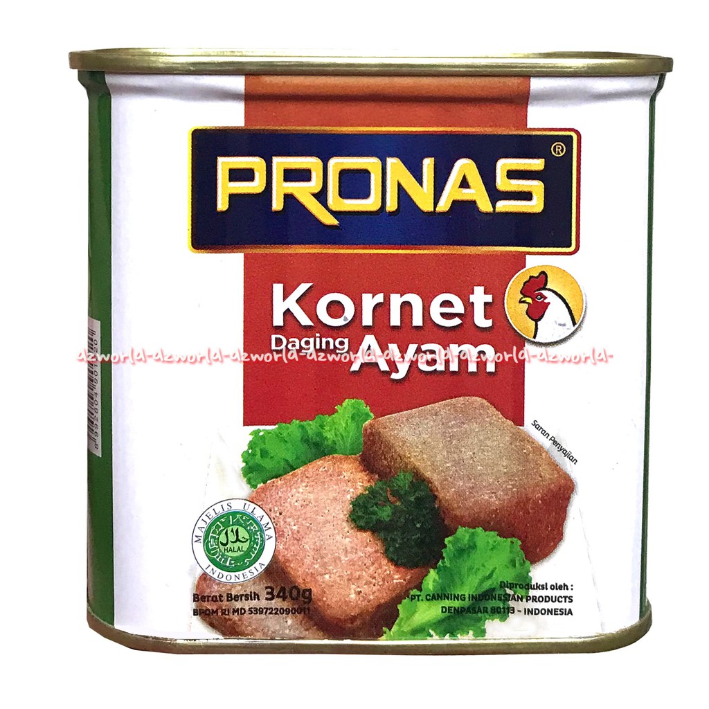 Jual Pronas Kornet Ayam 340gr Corned Chicken Dengan Kandungan Yang ...