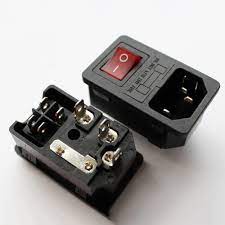 Jual Socket Soket AC 3in1 3 Pin Lubang Switch Fuse Holder Outlet Plug 220V Saklar Lampu | Shopee ...