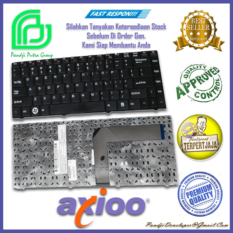 Jual KEYBOARD ORIGINAL LAPTOP AXIOO NEON MNA MNV SERIES-HITAM | Shopee ...
