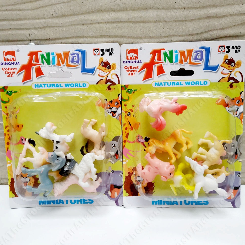 Jual TGA Animal Natural World 532A ISI 6 Mainan Miniatur Hewan Ternak ...