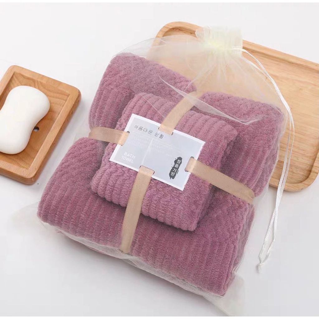 Jual [HY.OLSHOP12] Handuk Set 2in1 Handuk Mandi And Wajah Handuk Mandi ...