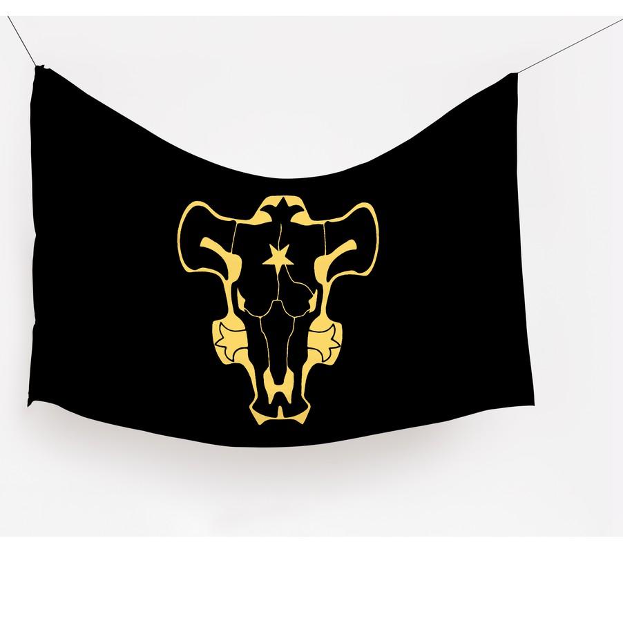 Jual Update! BENDERA BLACK CLOVER ASTA SKULL Flag Anime Tapestry Fabric ...