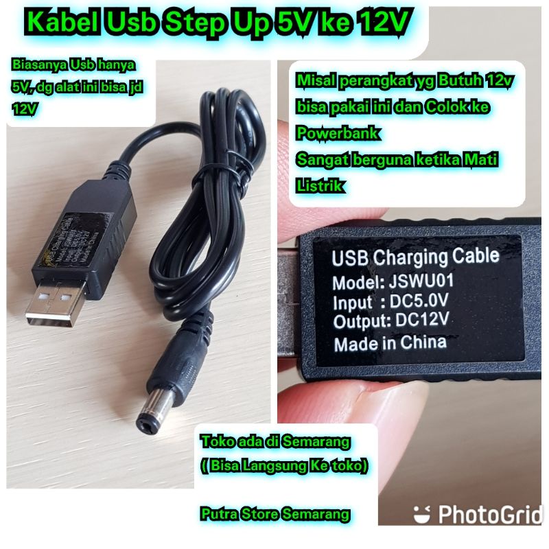 Jual Kabel Step Up 5V ke 12V Usb Converter Arus 5v to 12V Usb 5V ke 12V | Shopee Indonesia
