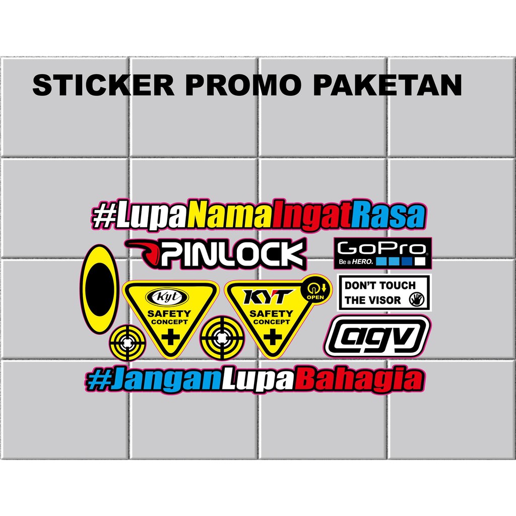 Jual STICKER KACA HELM KYT THAILAND THAILOOK | Shopee Indonesia