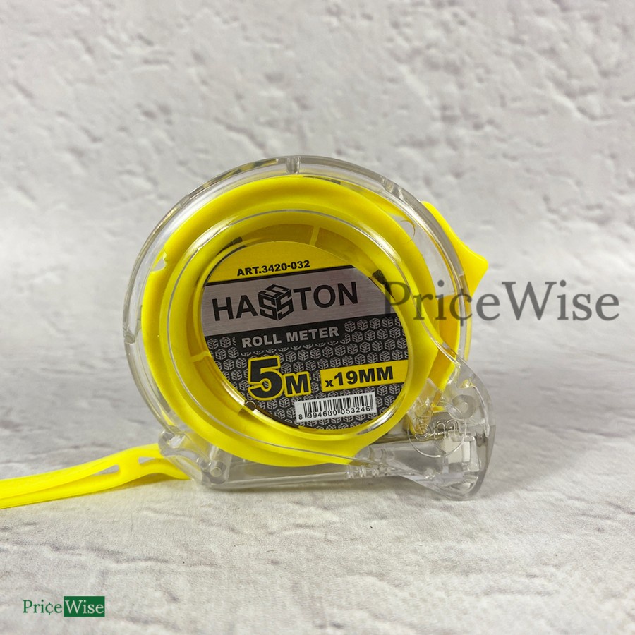 Jual Meteran Transparan Tahan Banting 5 m Hasston / Roll Meter 5m ...